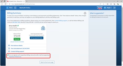 Patient Billing | Paperless Billing | Atrius Health